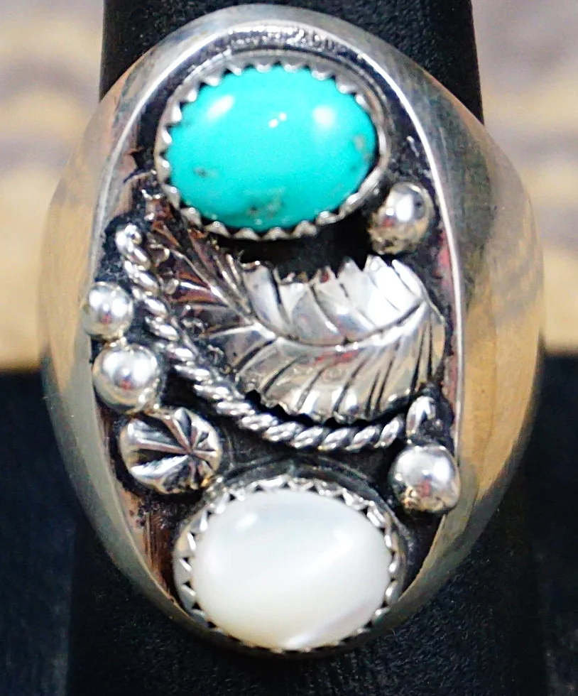 Men's Multi Color Stone Inlay Rings- EAGLE ROCK TRADING POST-Native ...