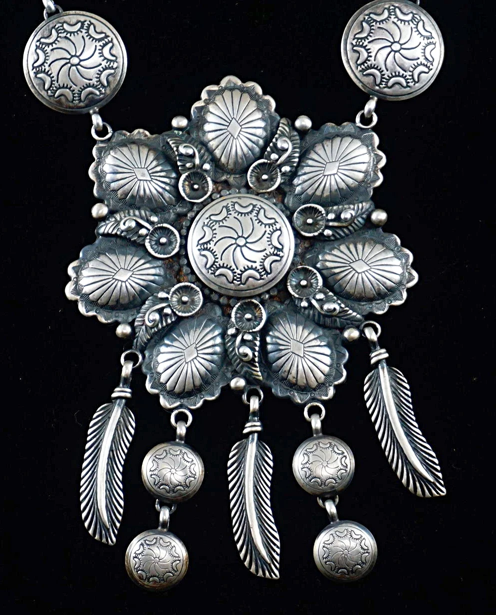 Men's and Women's Native American Jewelry ~ Silver and Gold Necklaces