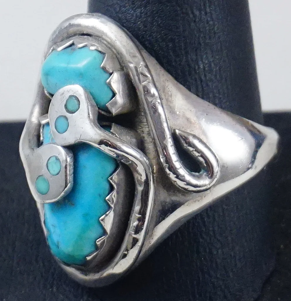 Authentic Native Men's Turquoise Rings- EAGLE ROCK TRADING POST-Native ...