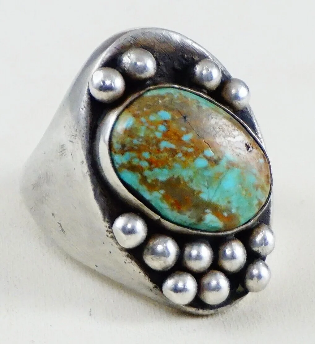 Authentic Native Men's Turquoise Rings- EAGLE ROCK TRADING POST-Native ...