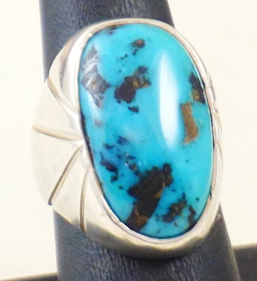 Authentic Native Men's Turquoise Rings- EAGLE ROCK TRADING POST-Native ...