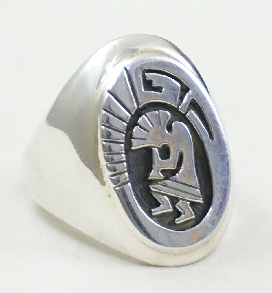 Men's Sterling Silver and Gold Rings- EAGLE ROCK TRADING POST-Native ...