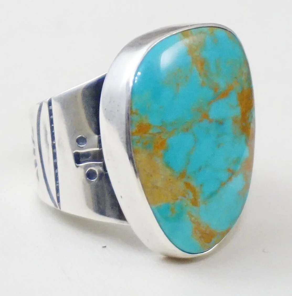 Authentic Native Men's Turquoise Rings- EAGLE ROCK TRADING POST-Native ...