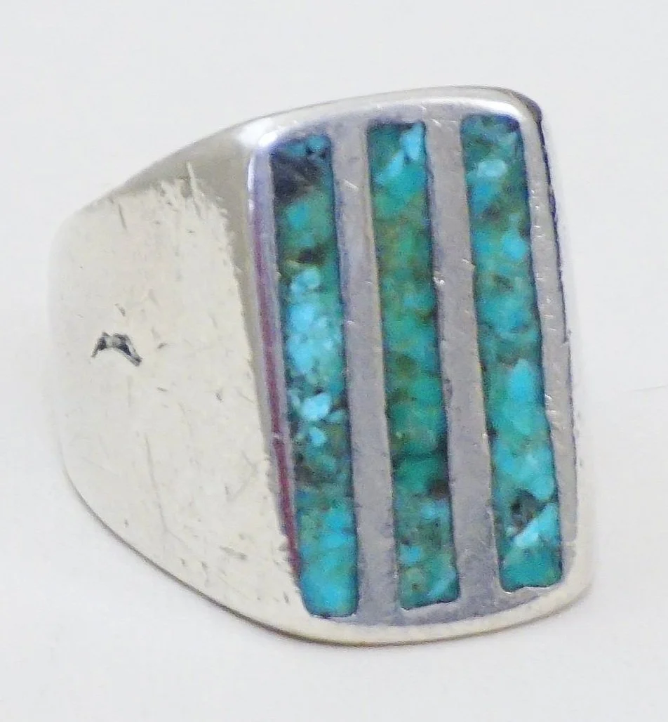 Authentic Native Men's Turquoise Rings- EAGLE ROCK TRADING POST-Native ...