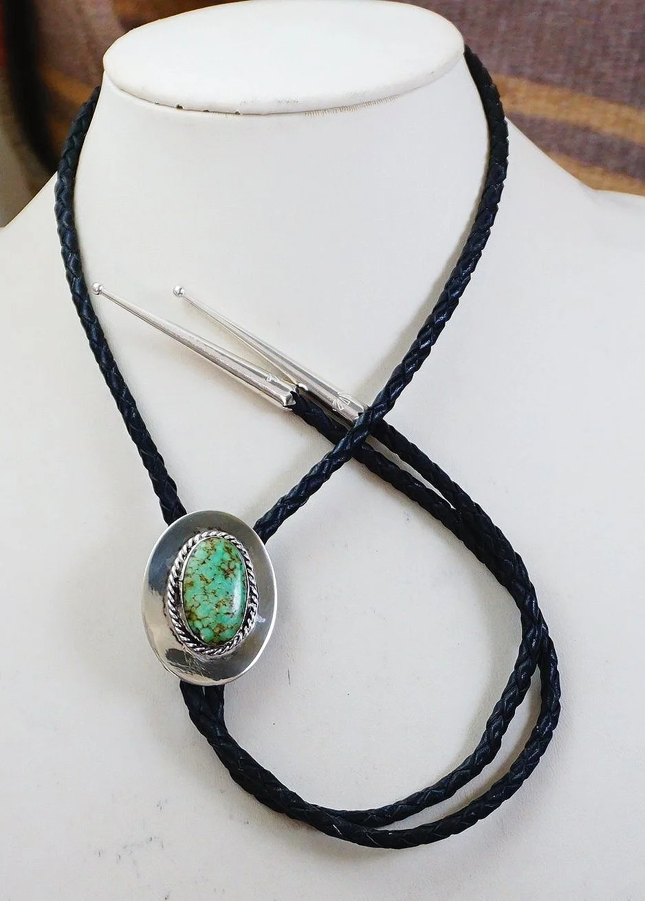 Item #1018X- XLG Navajo Double Royston Turquoise Textured Sterling ...