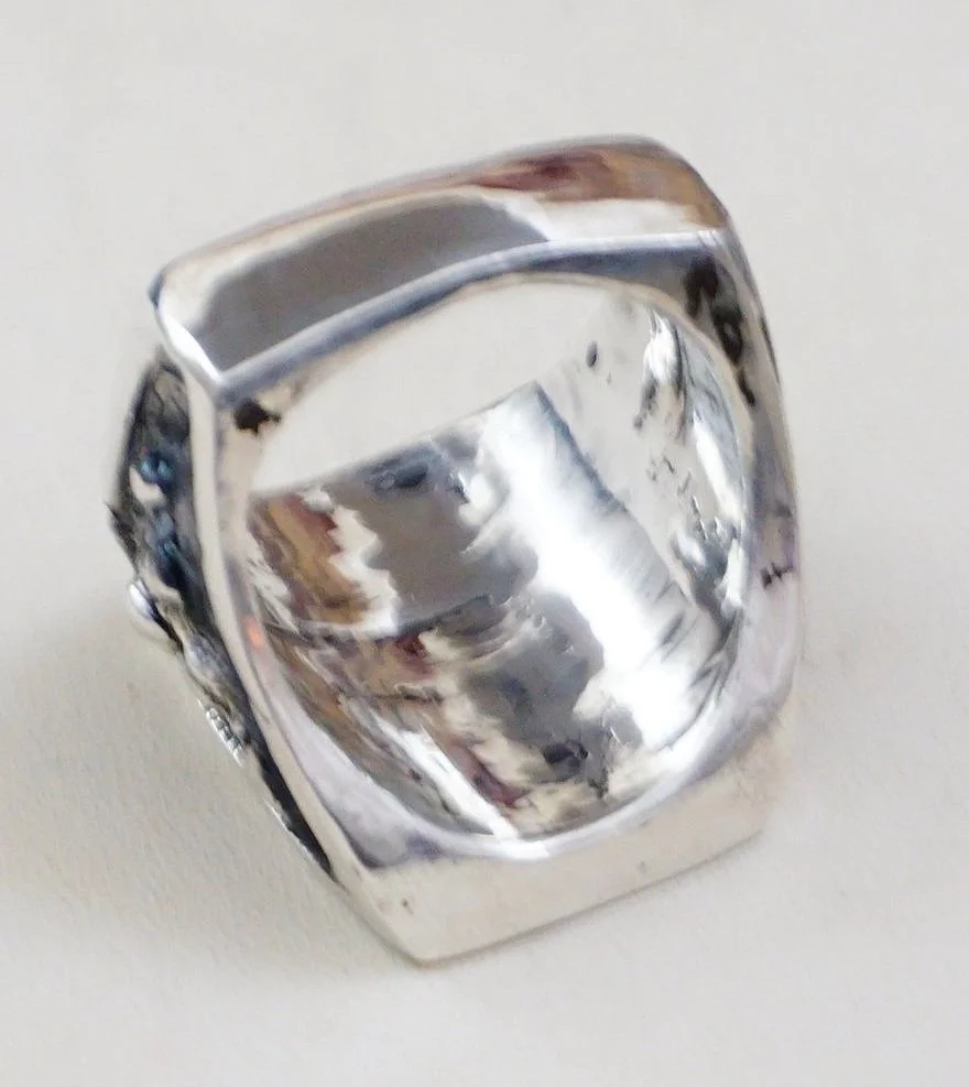 Item #1018A- Heavy Men's Cherokee #8 Mine Spiderweb Turquoise ...