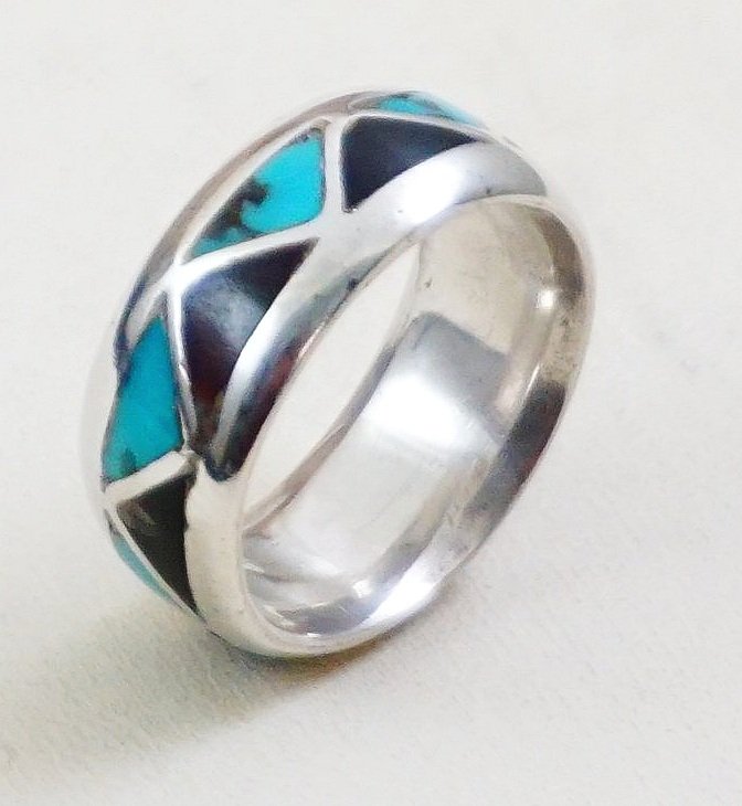 Men's and Women's Wedding Bands & Ring Bands ~ Native American Jewelry