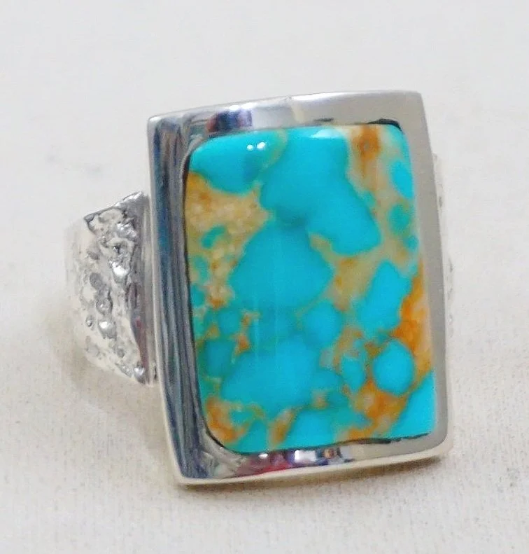 Item #1010B- Men's Vintage Navajo Double Turquoise Sterling Silver ...