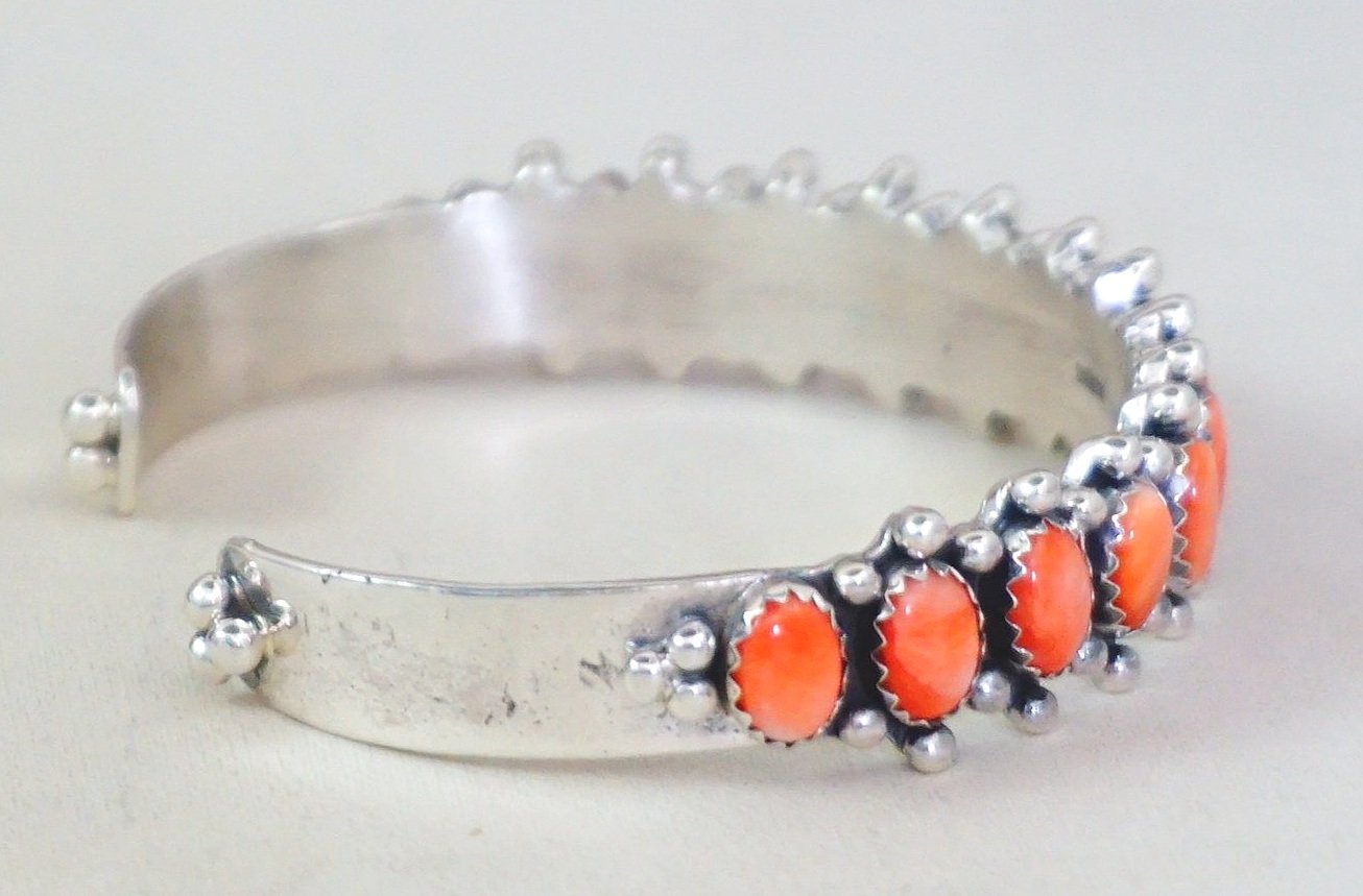 Navajo Spiny Oyster Cuff Bracelets —Men's and Women's Bracelets ~ Native American Cuff Bracelets