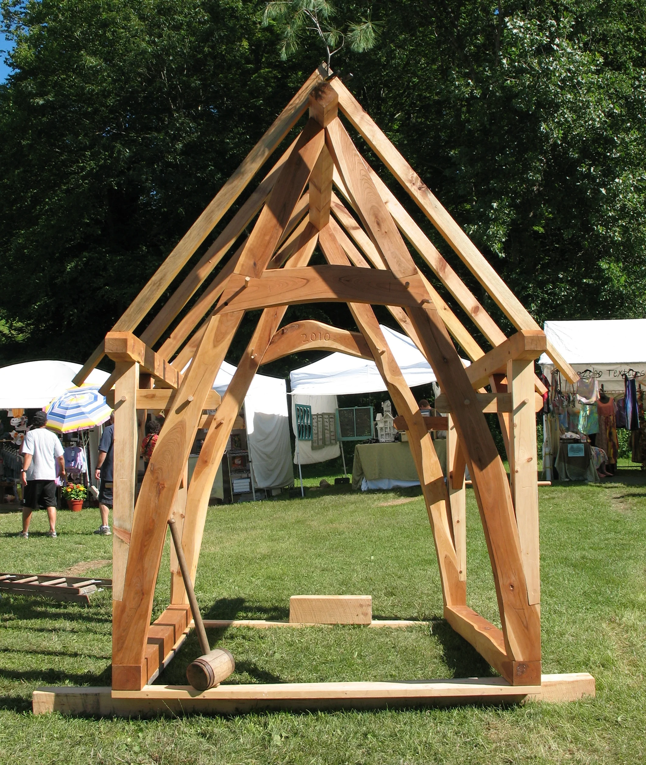 A little cruck frame from many years ago — Uncarved Block Inc.