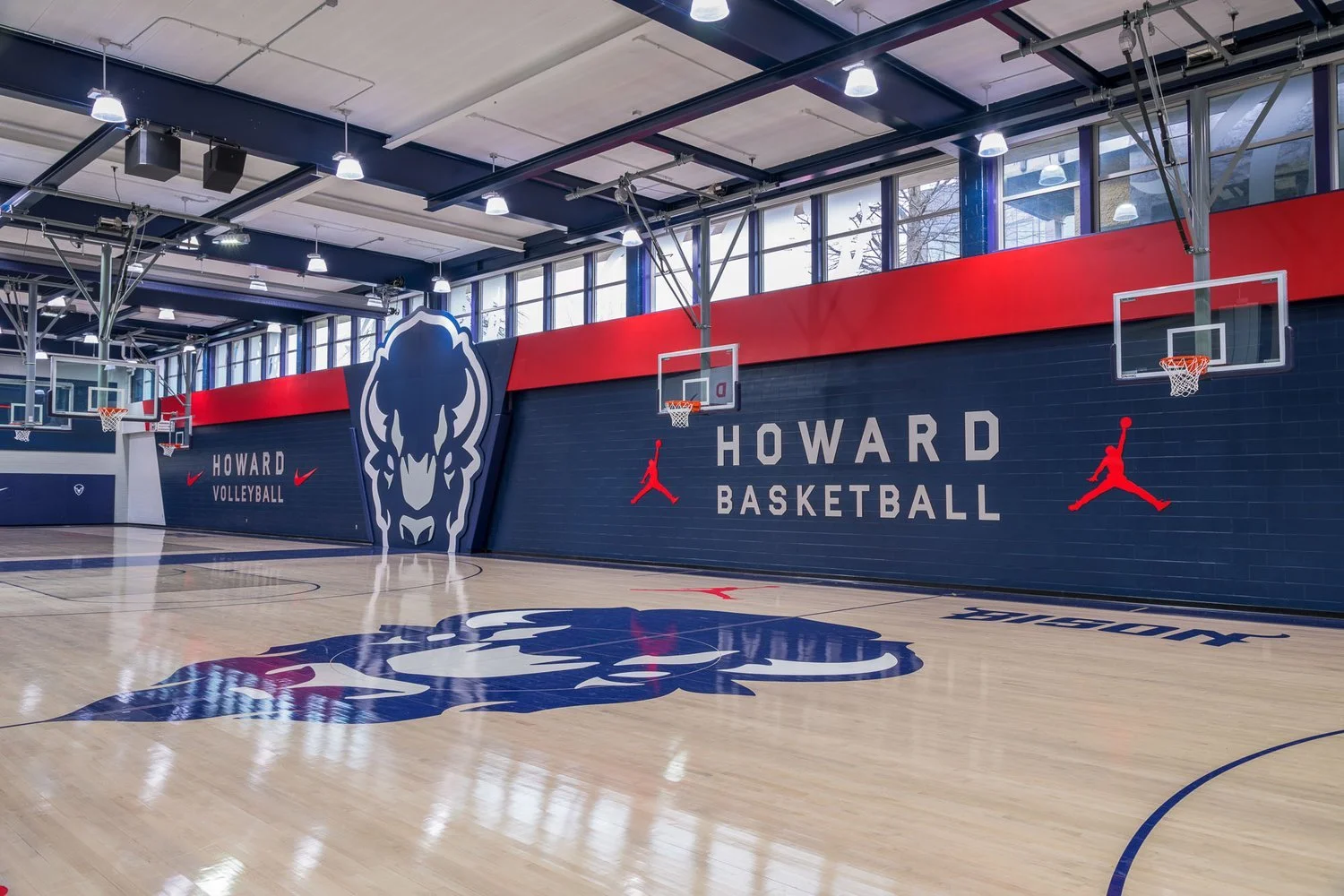 The Burr Gymnasium Practice Gym at Howard University | Coakley ...