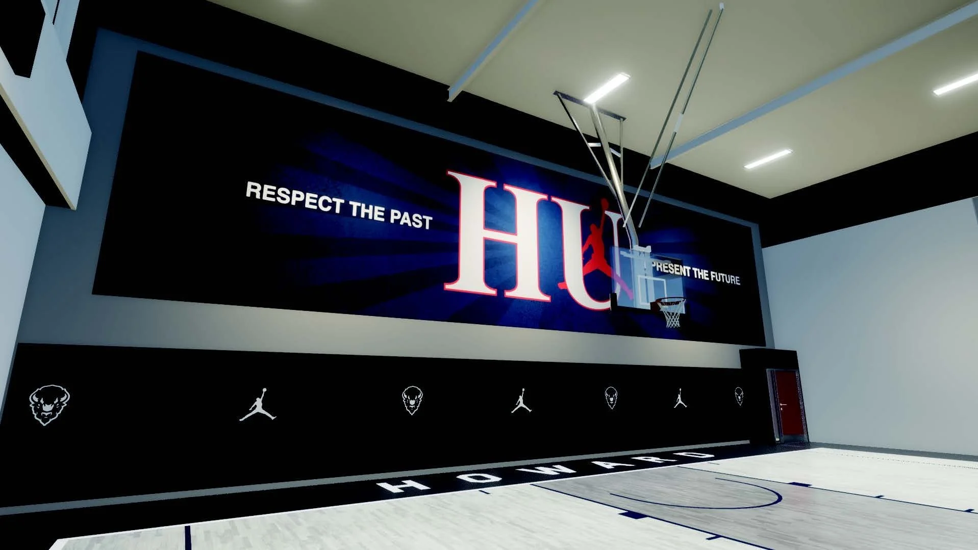 The Burr Gymnasium Practice Gym at Howard University | Coakley ...