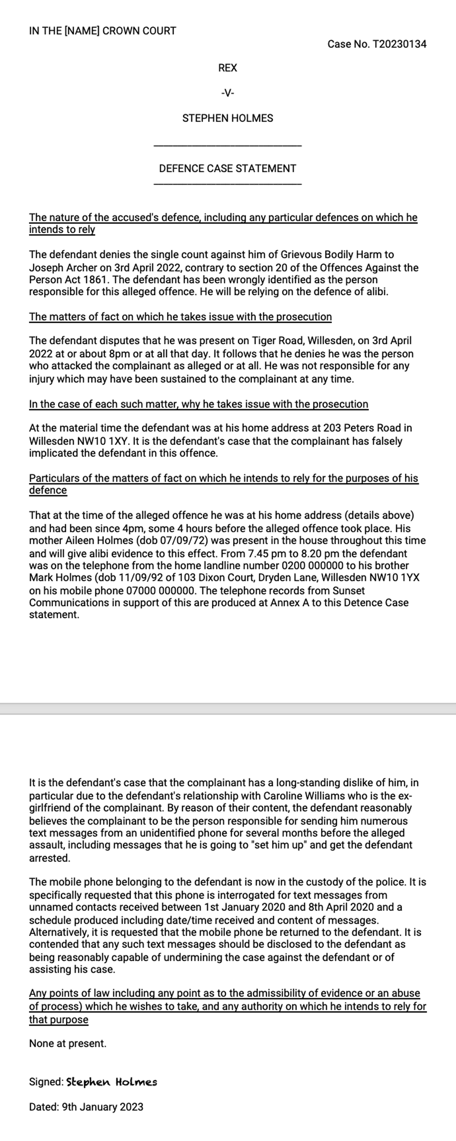 Defence Disclosure in Criminal Cases — Defence-Barrister.co.uk