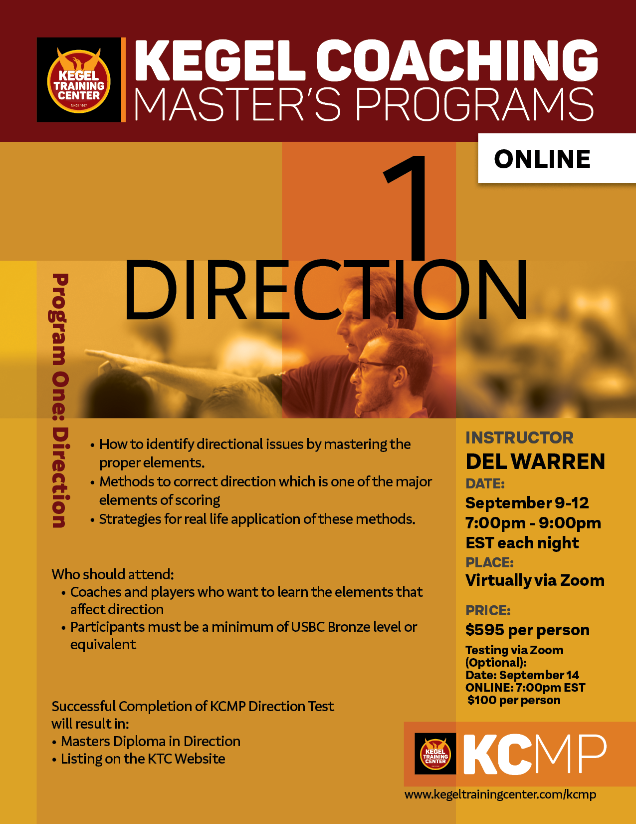 Virtual KCMP Program #1 - Direction, Sep. 2022 — KTC - Kegel Training ...