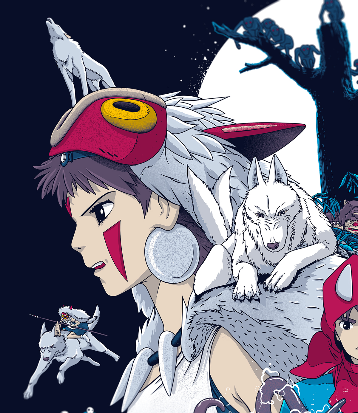 Princess Mononoke - Ashitaka's Journey — Barbarian Factory - The art of ...