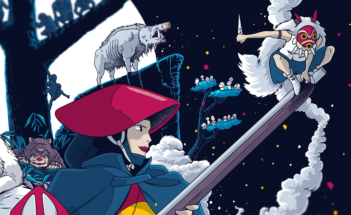 Princess Mononoke - Ashitaka's Journey — Barbarian Factory - The art of ...