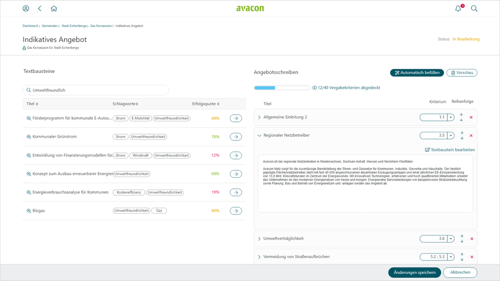 avacon Pitch für Konzessionsmanagement Plattform — Christian van Elten
