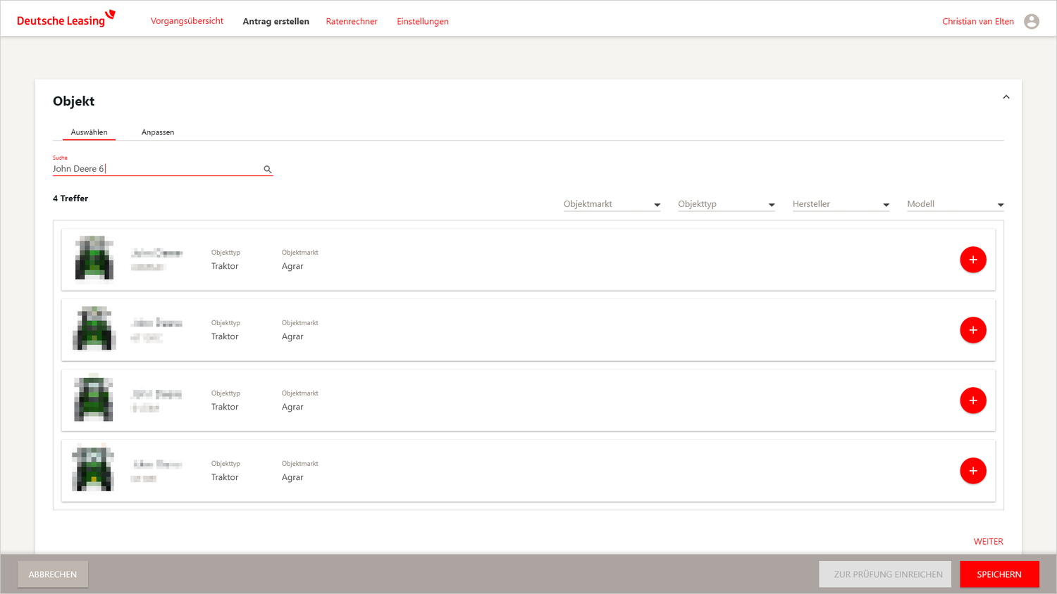 Deutsche Leasing Antragsverwaltung — Christian van Elten