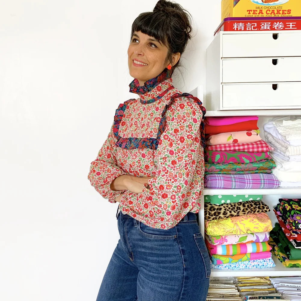 RUFFLE PUFFLE LIBERTY TANA LAWN - VINTAGE SIMPLICITY 8415 — BURIED DIAMOND