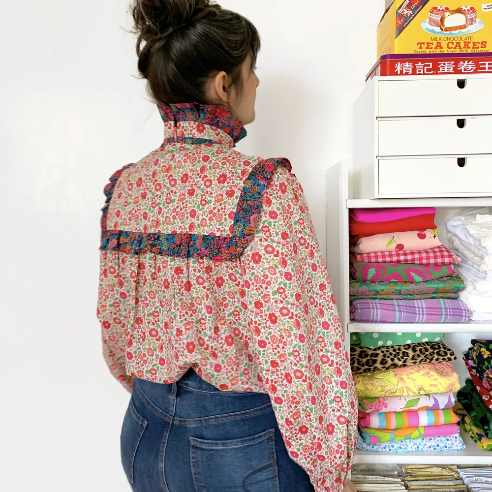 RUFFLE PUFFLE LIBERTY TANA LAWN - VINTAGE SIMPLICITY 8415 — BURIED DIAMOND