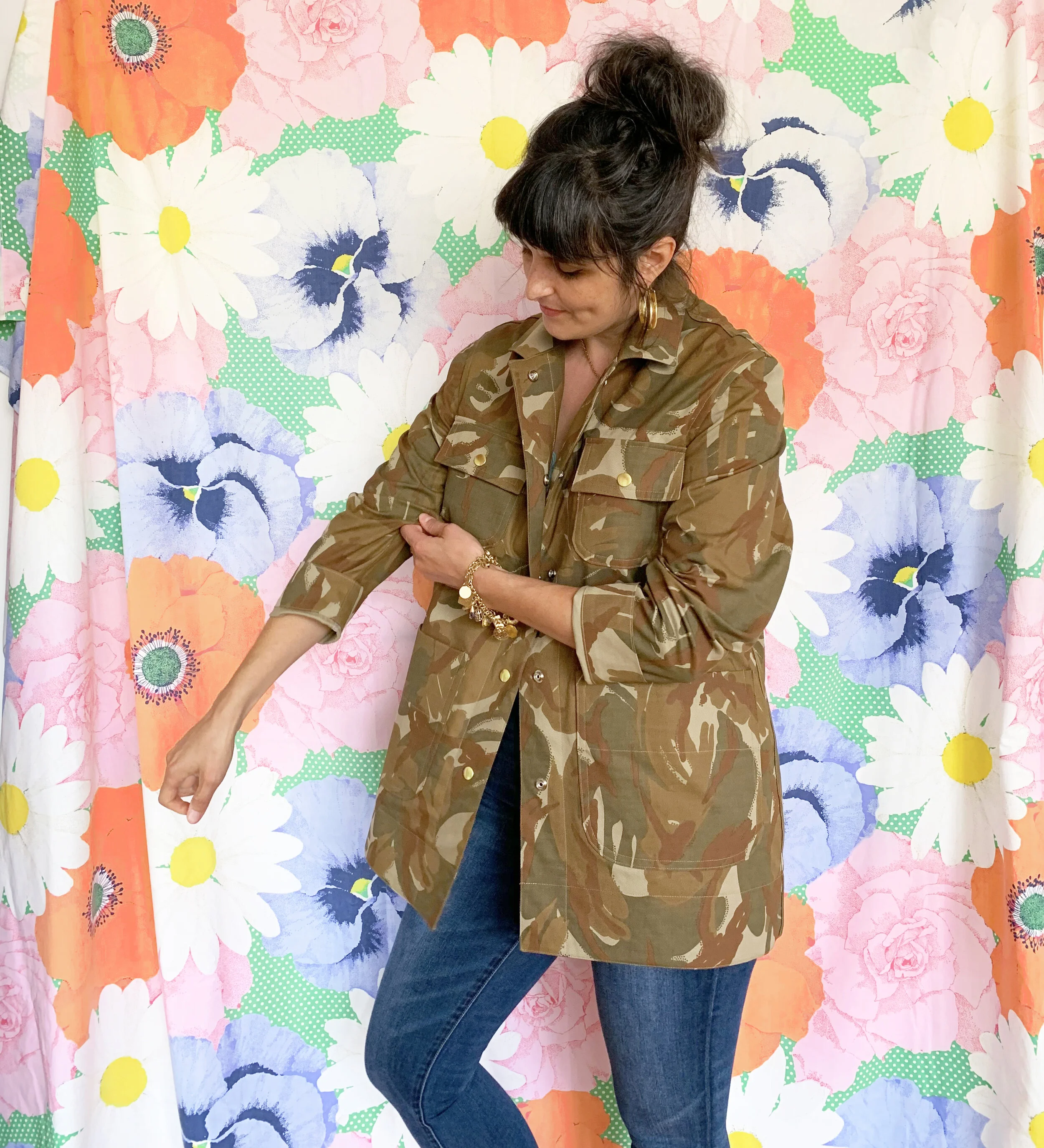 CAMO CHORE COAT: MERCHANT & MILLS FOREMAN JACKET — BURIED DIAMOND