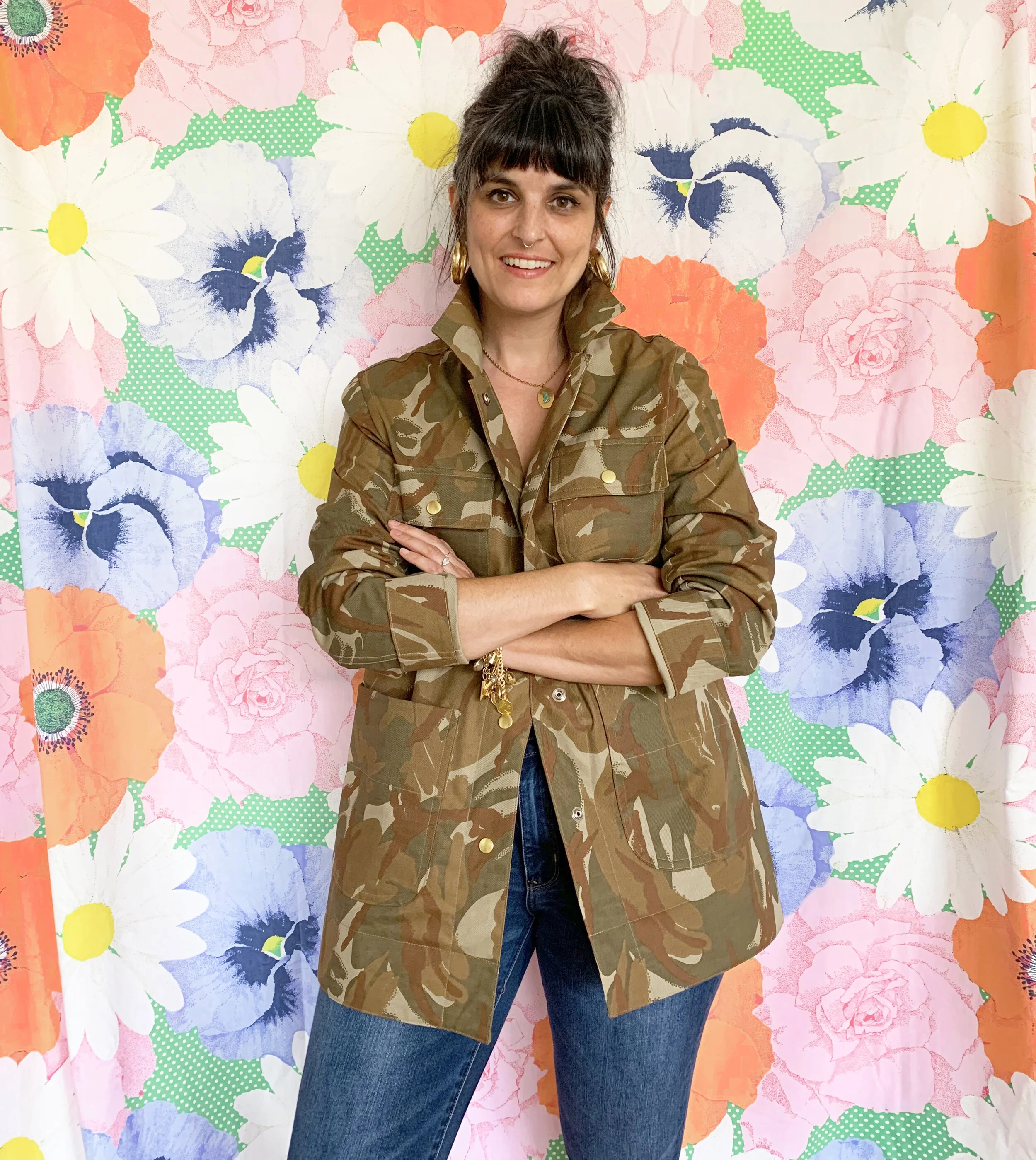 CAMO CHORE COAT: MERCHANT & MILLS FOREMAN JACKET — BURIED DIAMOND