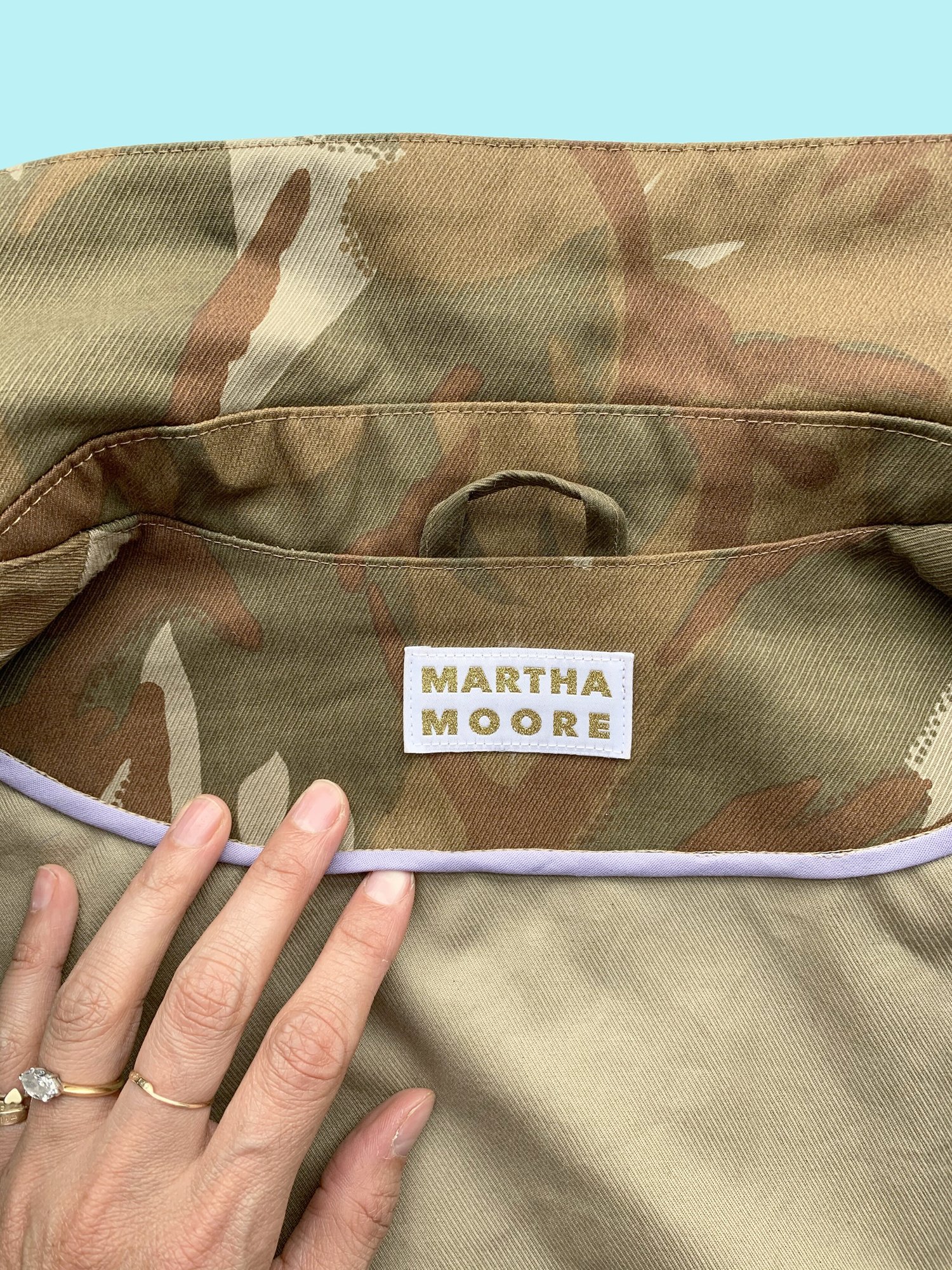 CAMO CHORE COAT: MERCHANT & MILLS FOREMAN JACKET — BURIED DIAMOND