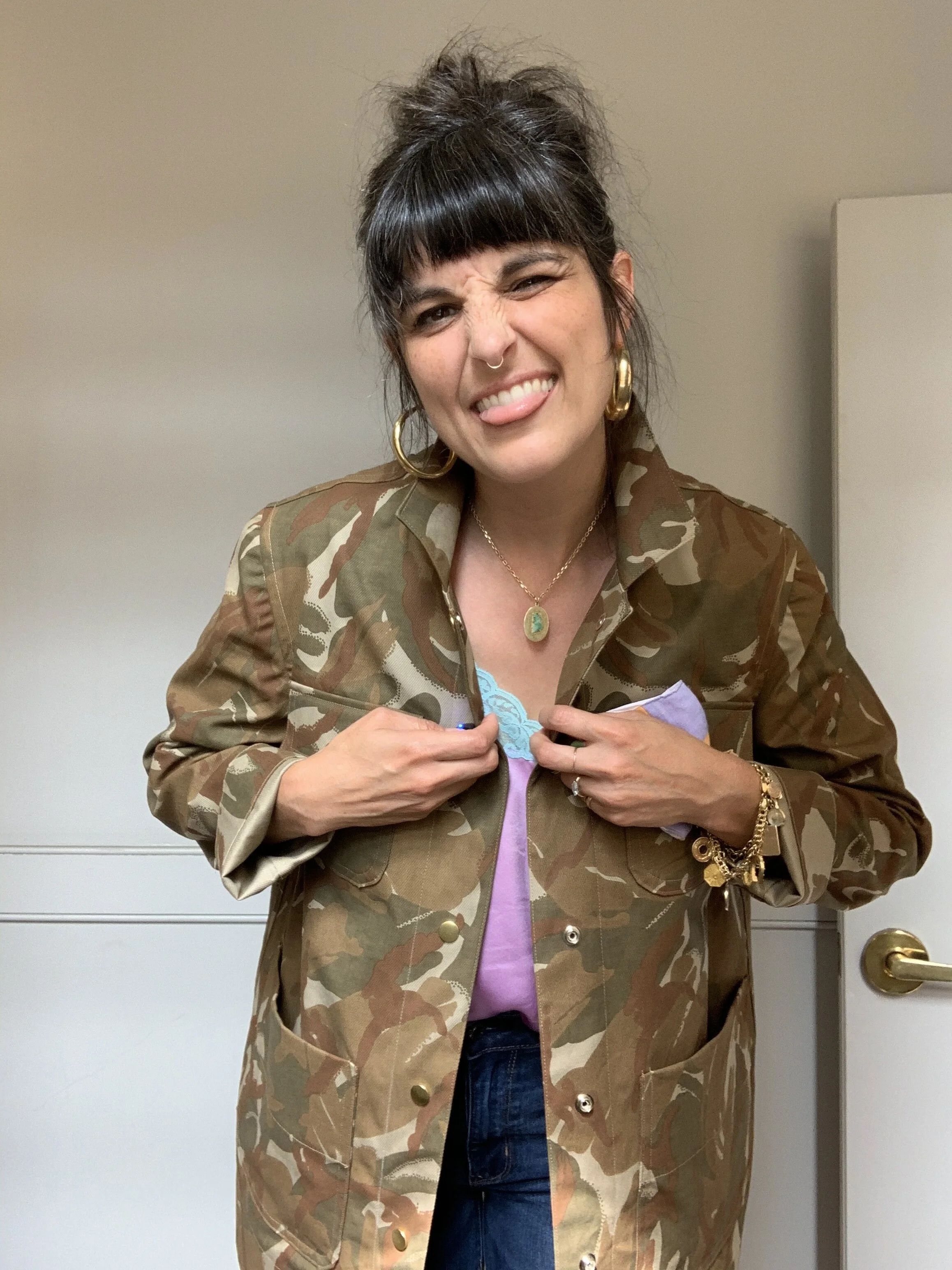 CAMO CHORE COAT: MERCHANT & MILLS FOREMAN JACKET — BURIED DIAMOND