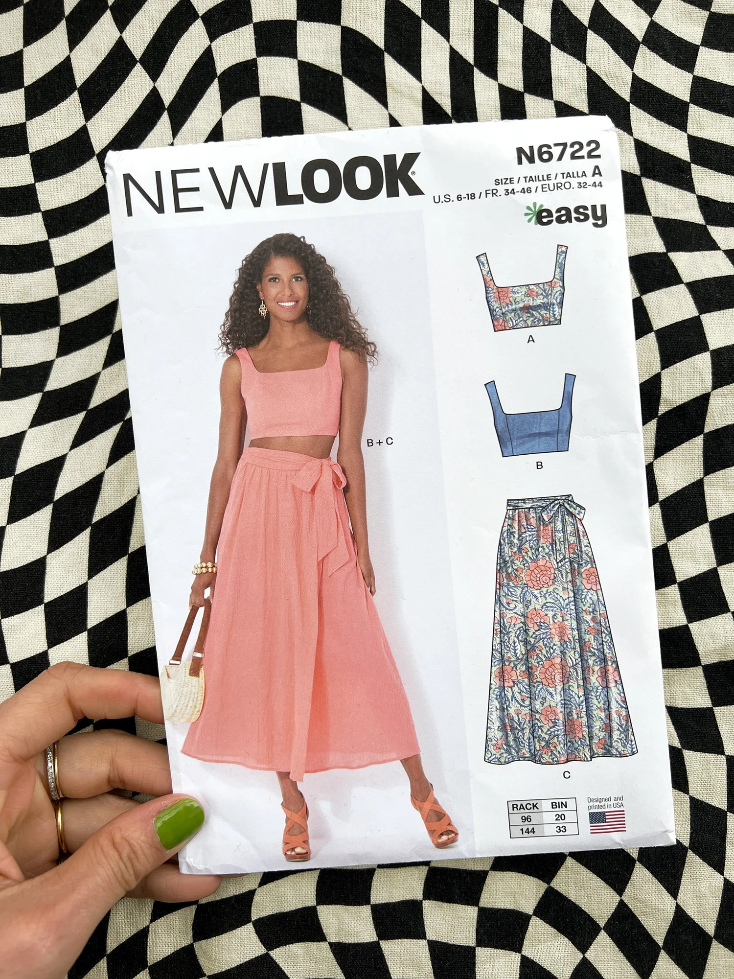 THE PERFECT WOVEN CROP TOP - NEW LOOK 6722 PATTERN REVIEW — BURIED DIAMOND