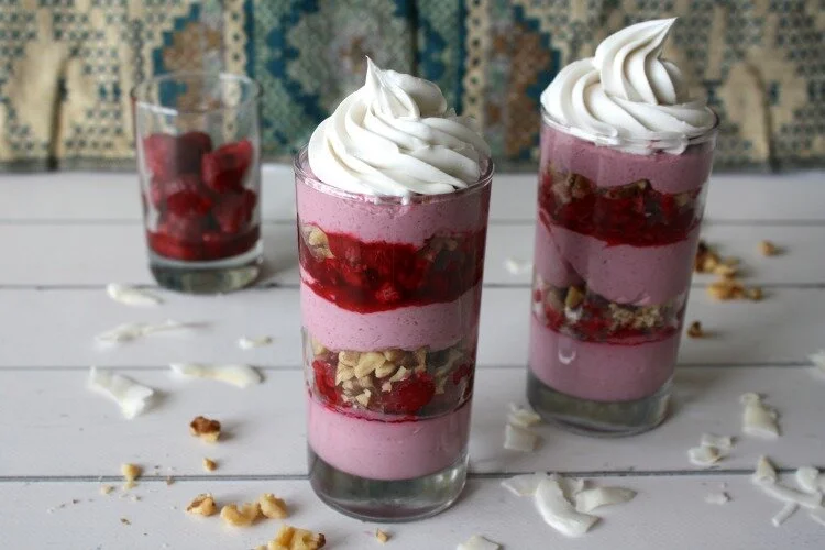 Raspberry Mousse Parfaits — REDUCETARIAN FOUNDATION