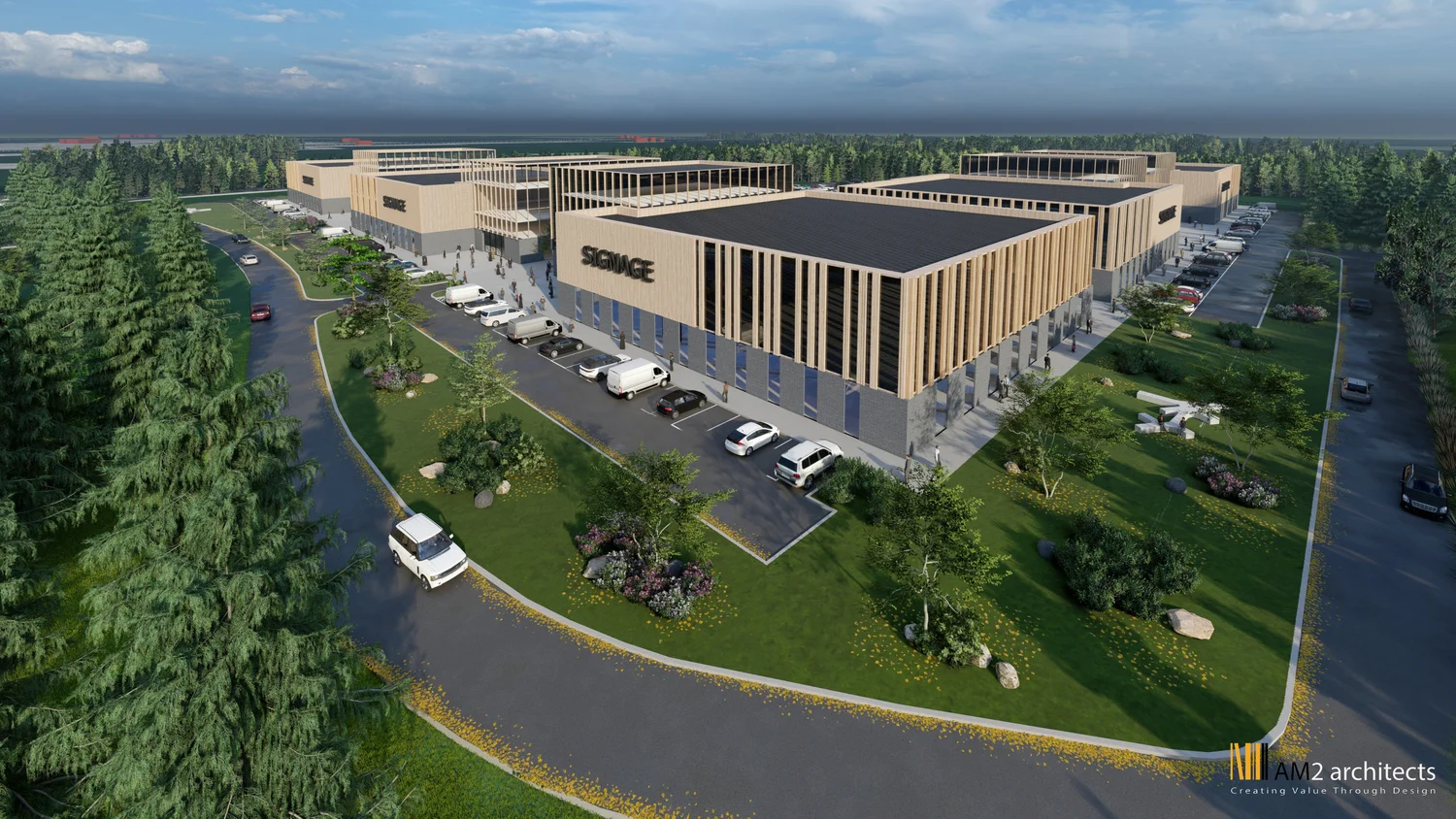 AM2 architects -Business/Industrial Park Masterplan