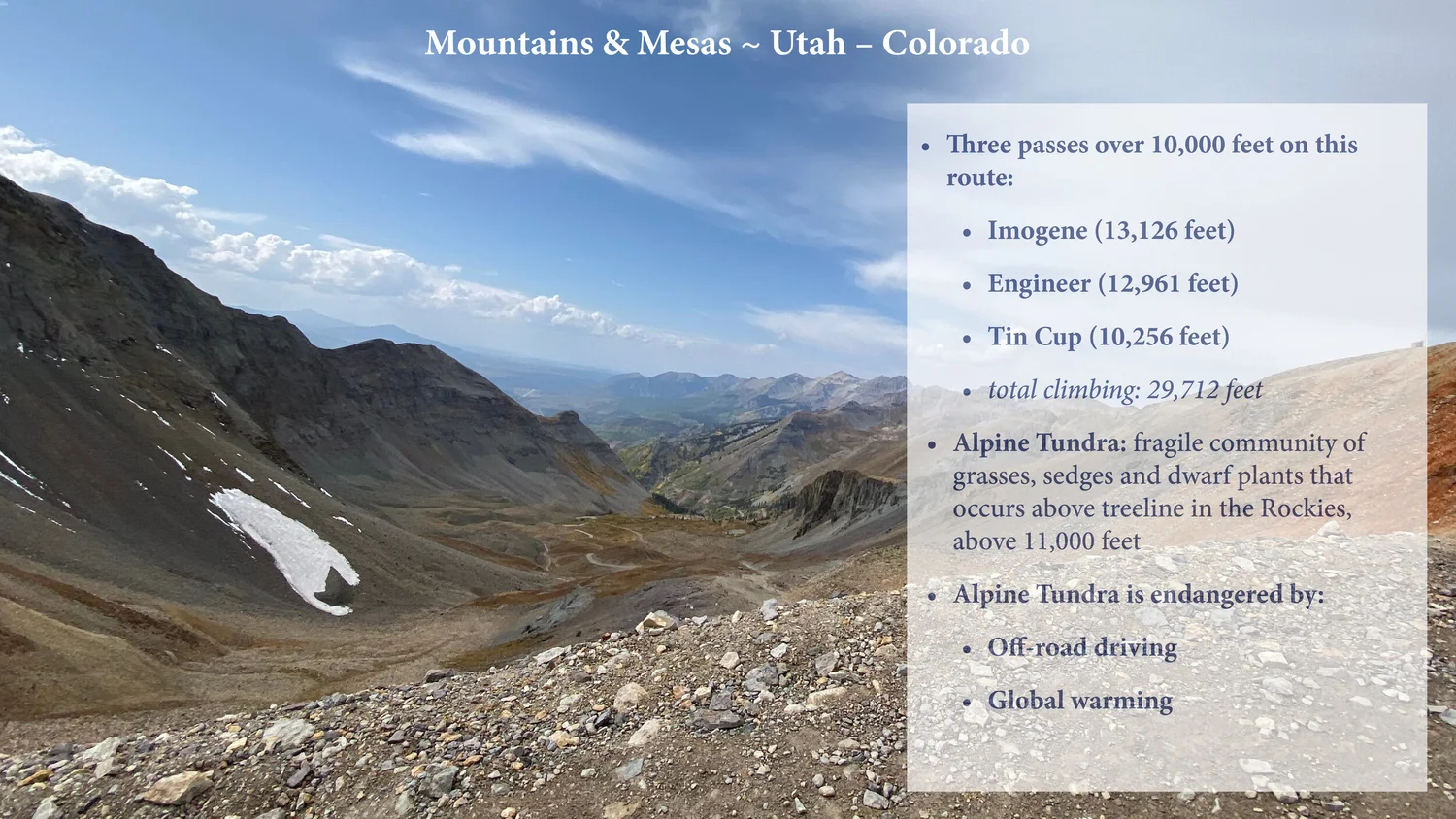 Virtual Field Trip: Mountains and Mesas — Exploring Overland