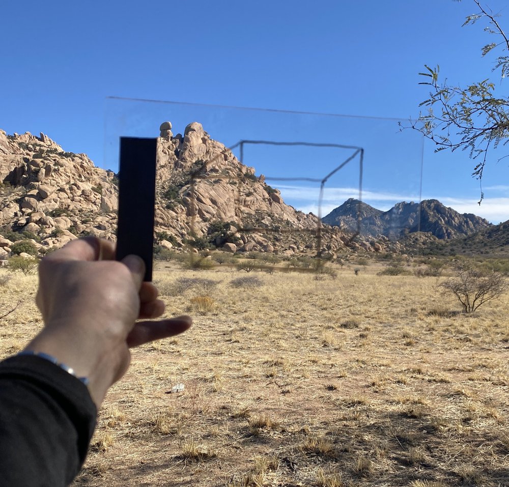 Using the clear Perspex Palette-Easel to Make a 3D-Cube Landscape ...