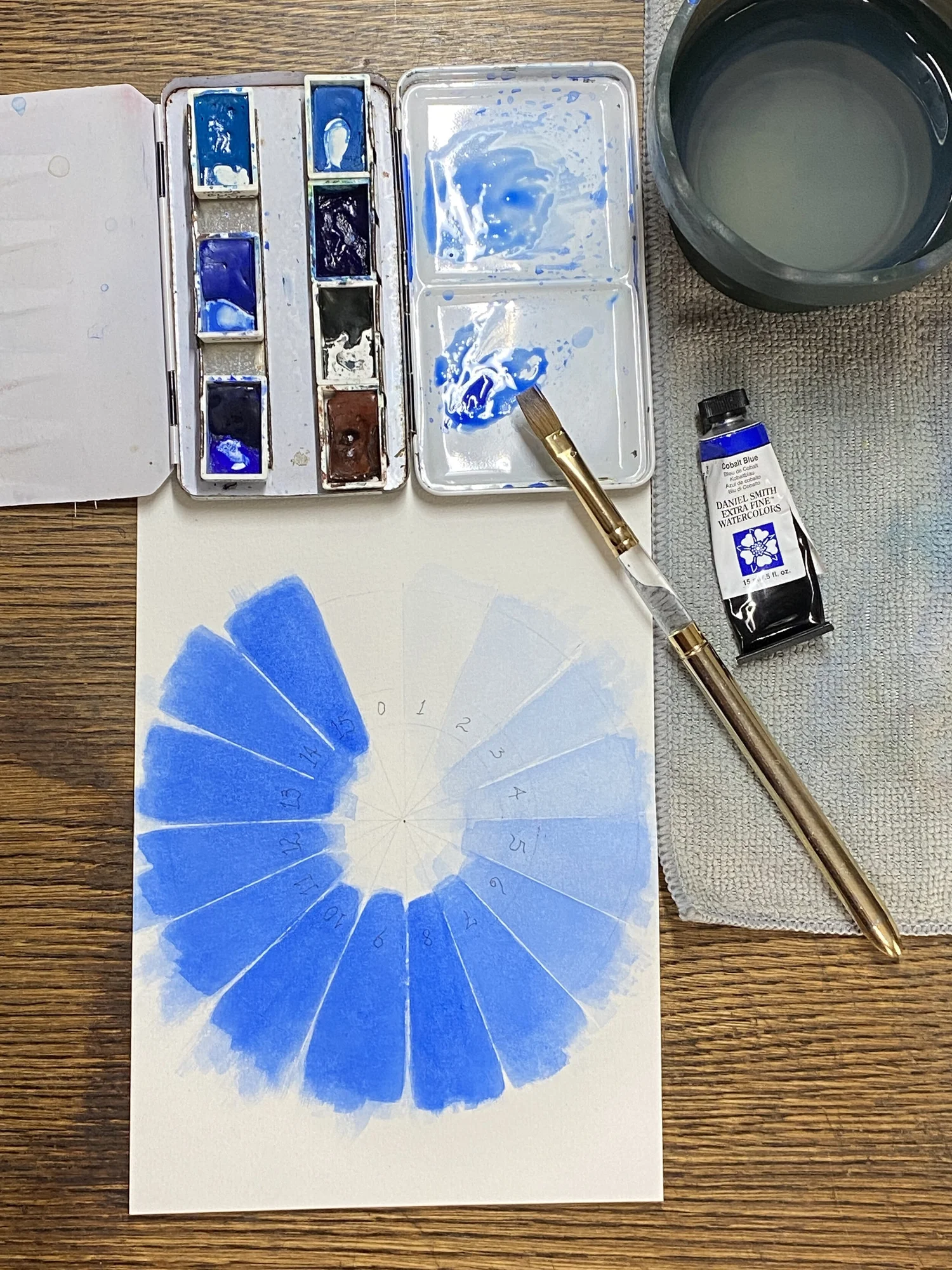 Making a cyanometer to measure sky moisture through color — Exploring ...