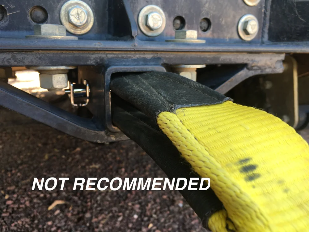 So a hitch ball is okay as a recovery point? (But I saw it on the ...