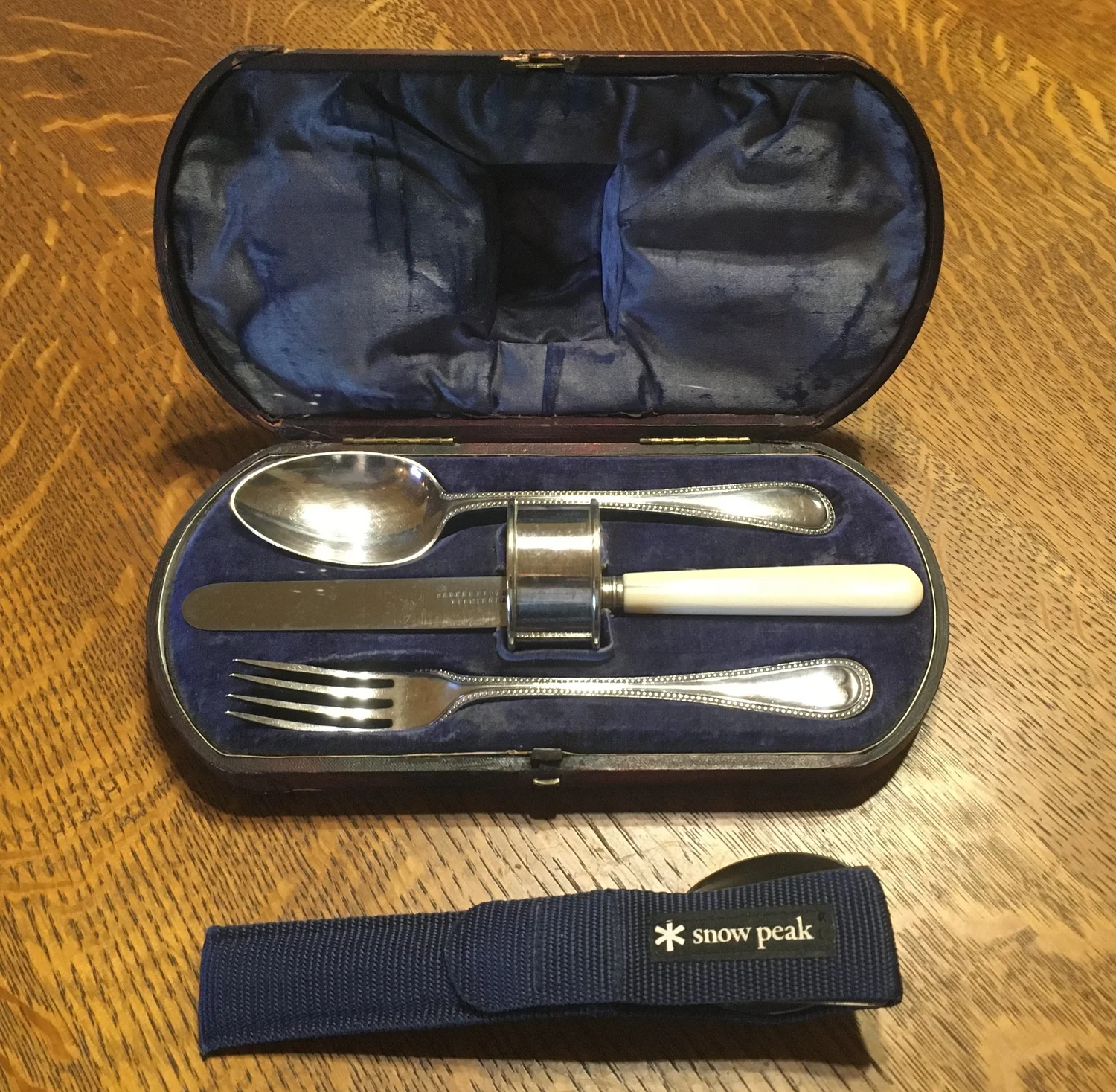 I'll see your Snow Peak titanium utensils, and raise you ...