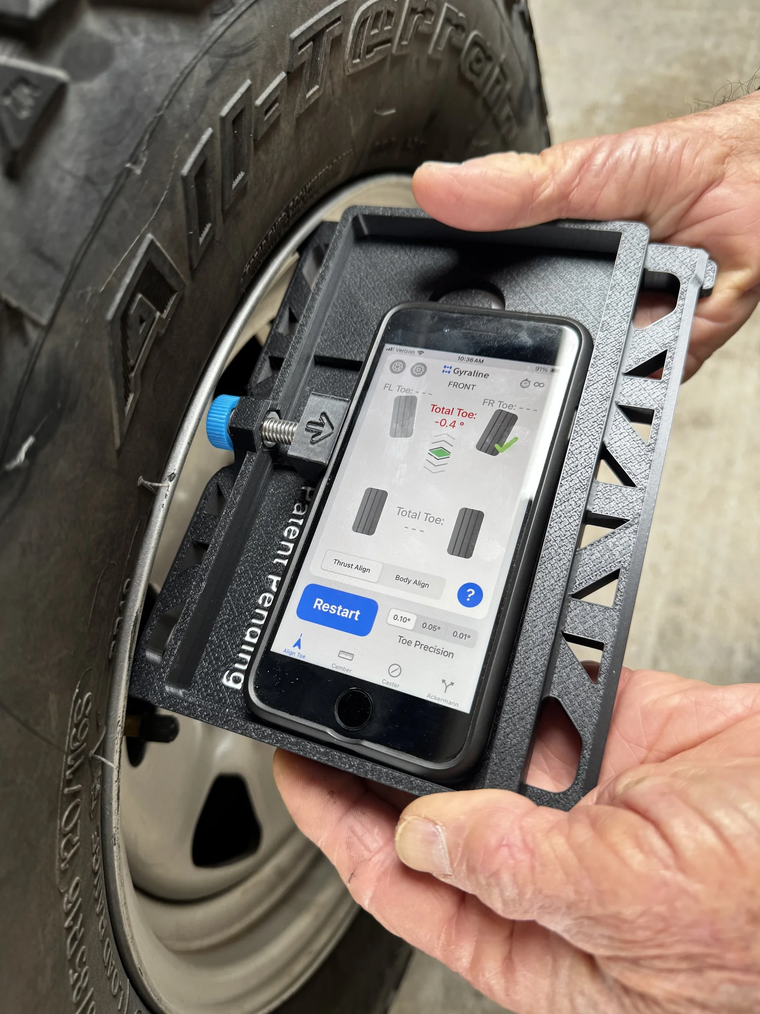 Do-it-yourself alignment with the Gyraline — Exploring Overland