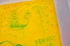 Drawing with drawing fluid for screen printing: paint pen? squeeze ...