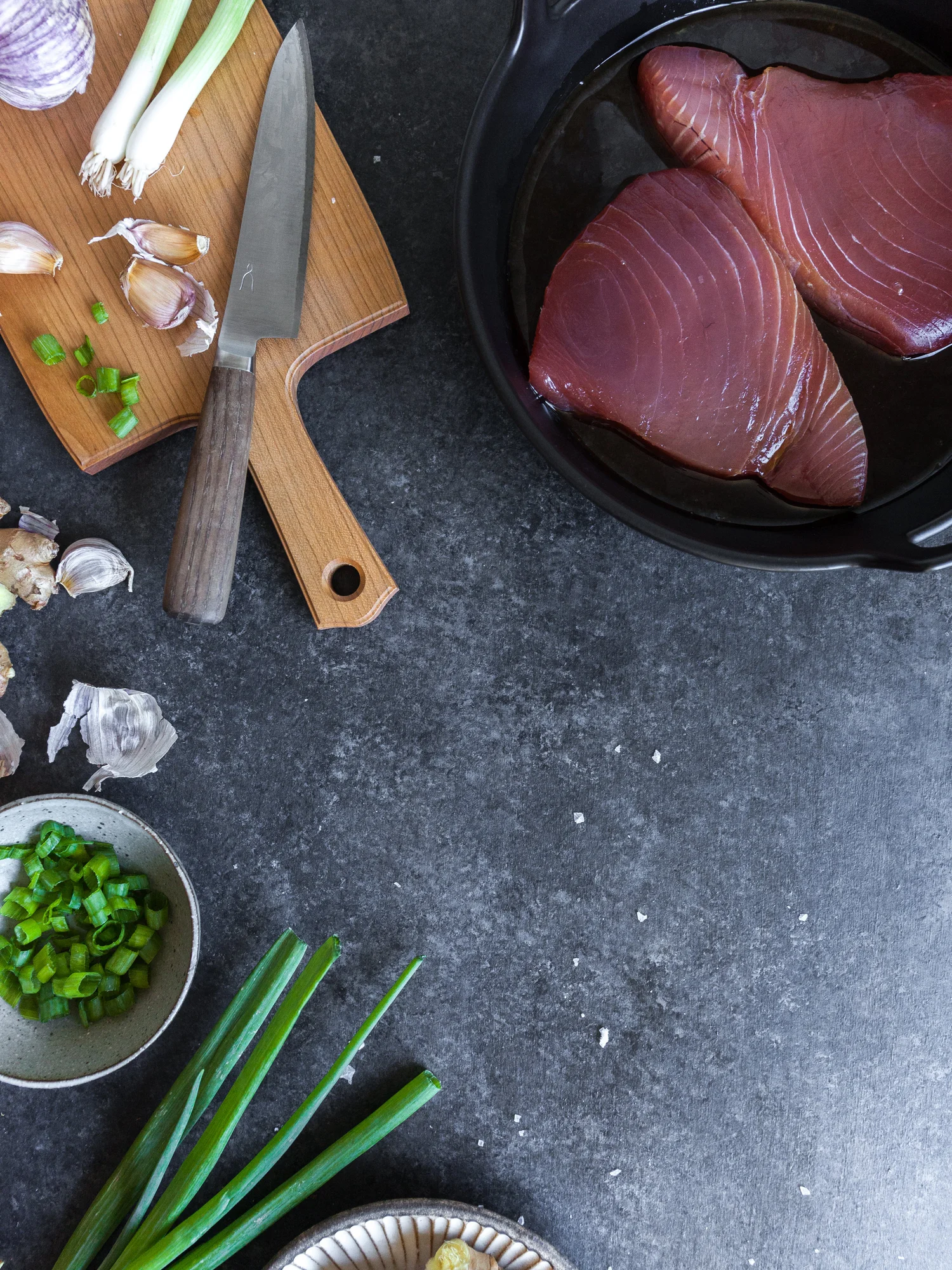 Rikumo Recipe: Pan-Seared Yellowfin Tuna with Citrus & Ginger — The ...
