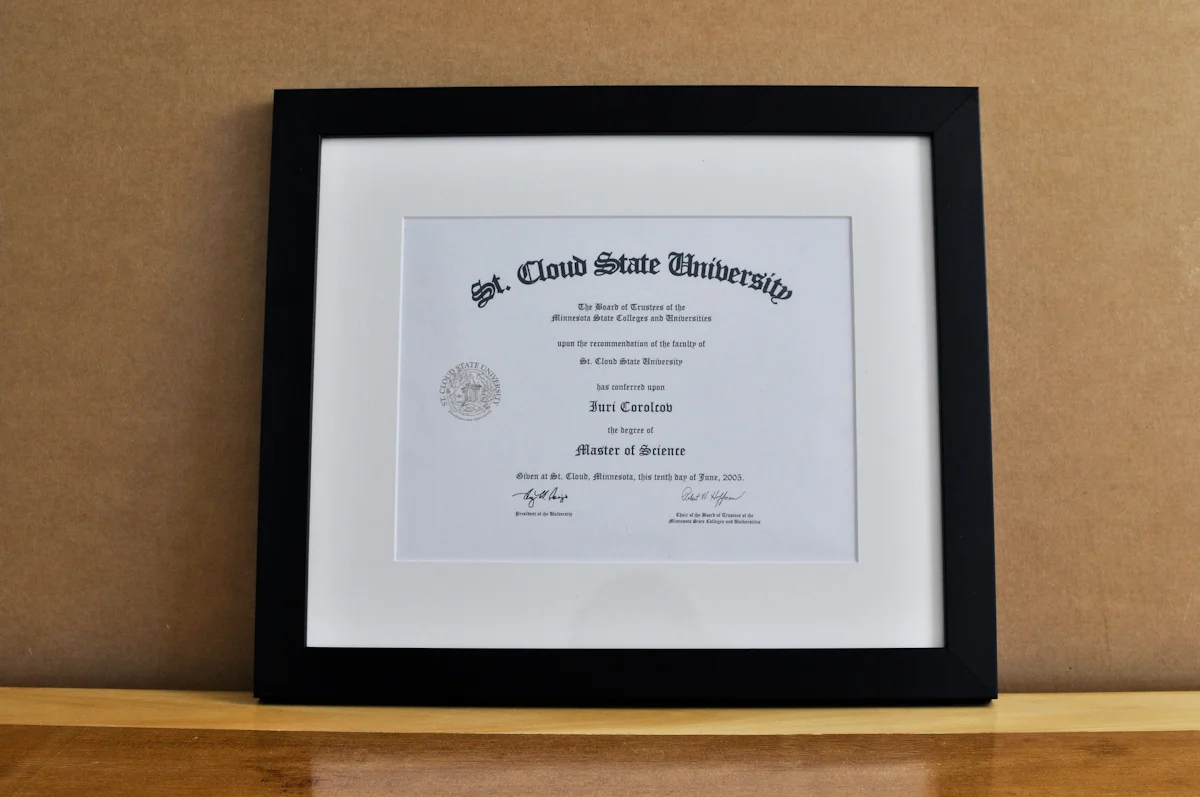 Diploma Frames for college, law, med school — MOUNTARY