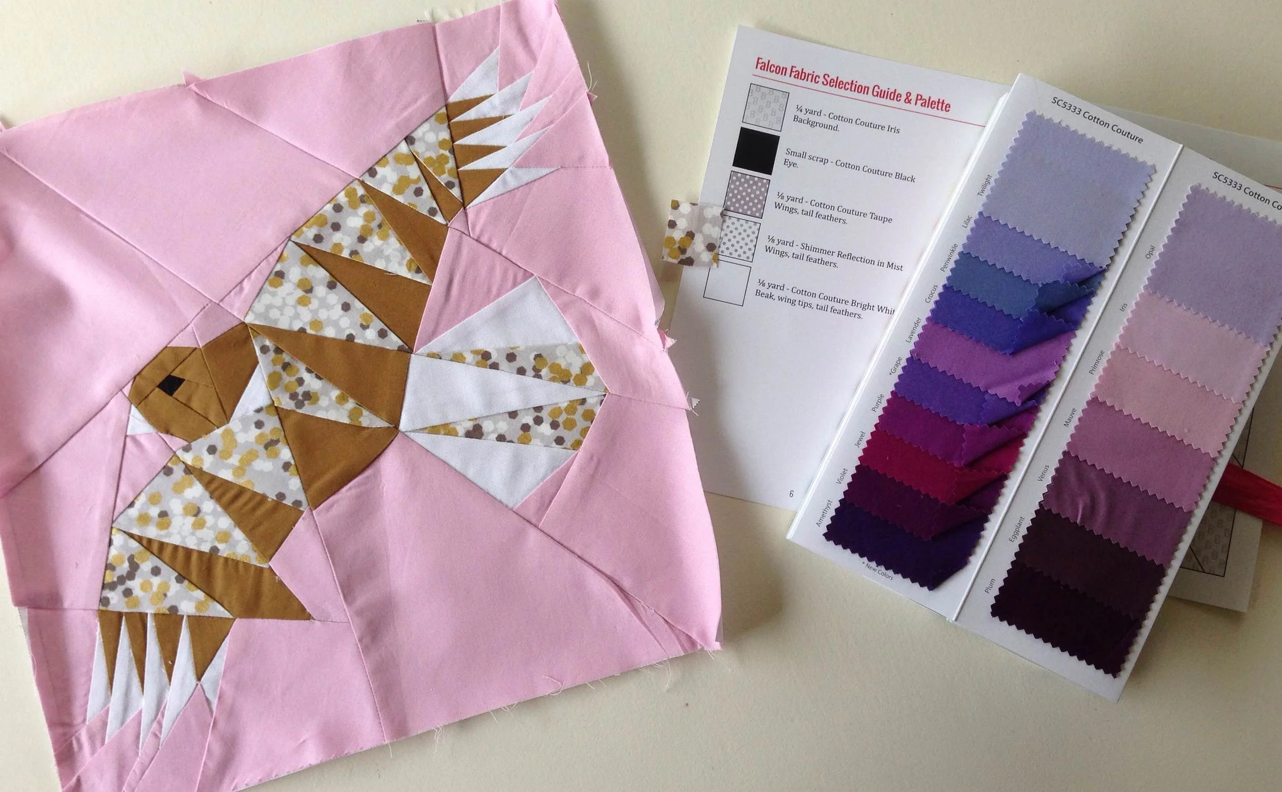 Forest Abstractions Quilt Along - The Falcon — Violet Craft