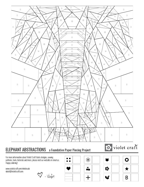 Elephant Abstractions — Violet Craft
