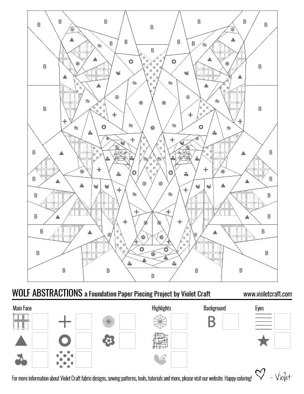 Wolf Abstractions — Violet Craft
