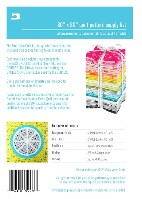 Fruit Juice Quilt — Violet Craft