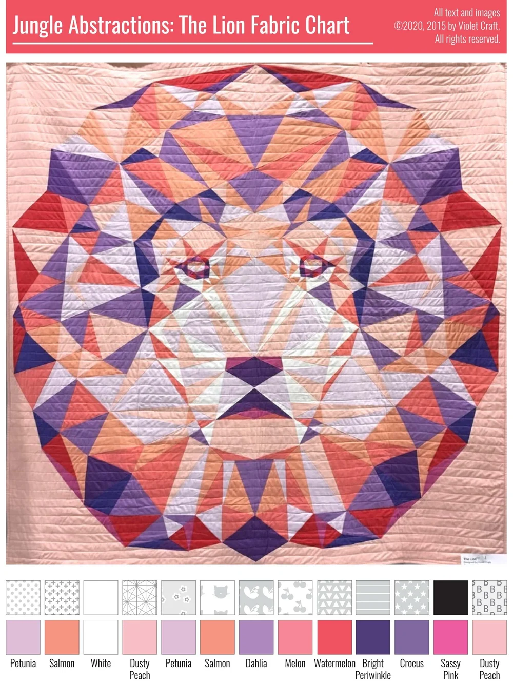 Jungle Abstractions: The Lion — Violet Craft