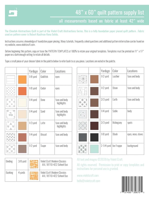 Cheetah Abstractions — Violet Craft