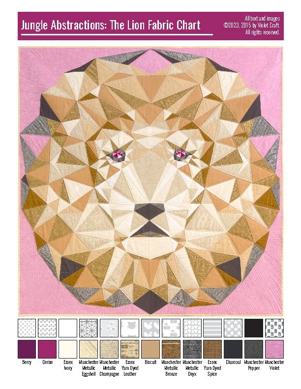 Jungle Abstractions: The Lion — Violet Craft