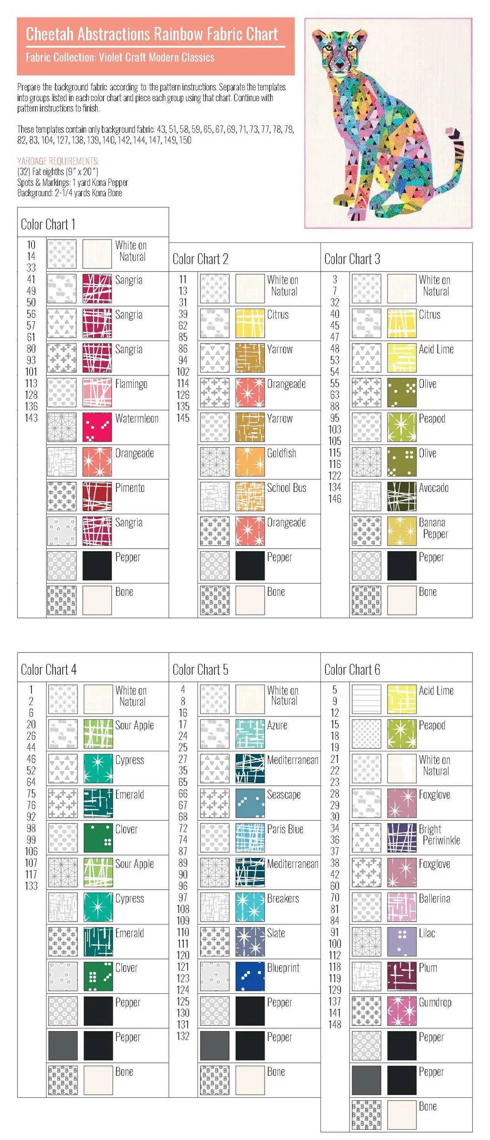 Cheetah Abstractions — Violet Craft