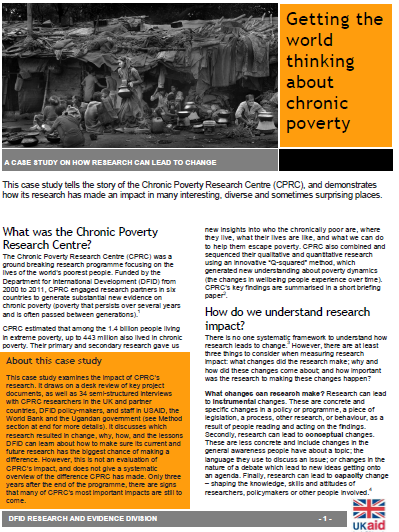 Chronic poverty resources — Chronic Poverty Advisory Network