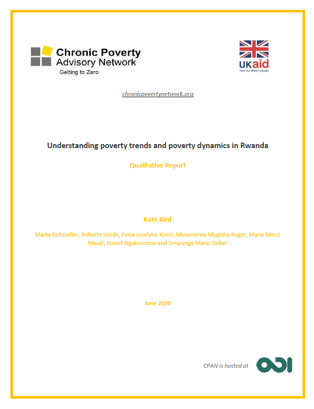 Understanding poverty trends and poverty dynamics in Rwanda — Chronic ...